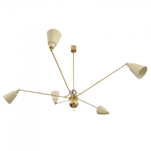 Cream colour Star Five Ceiling light | The FM Gallery